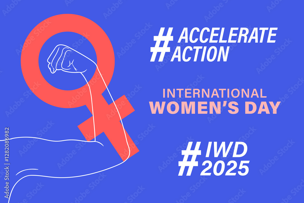 Accelerate Action campaign pose. International Women's Day 2025 ...