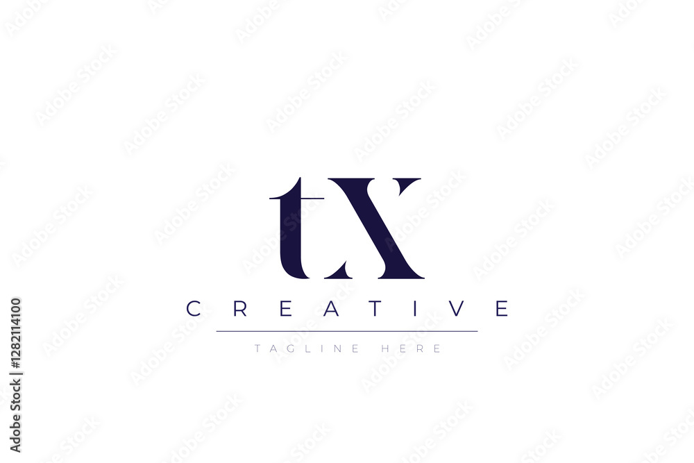 tX abstract minimalist letters Logo Monogram. It is a minimalist logo ...
