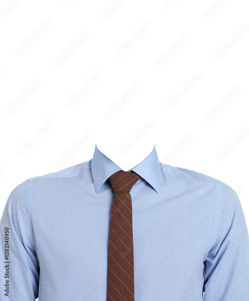 Passport photo, ID card or other document photo. Formal outfit without ...