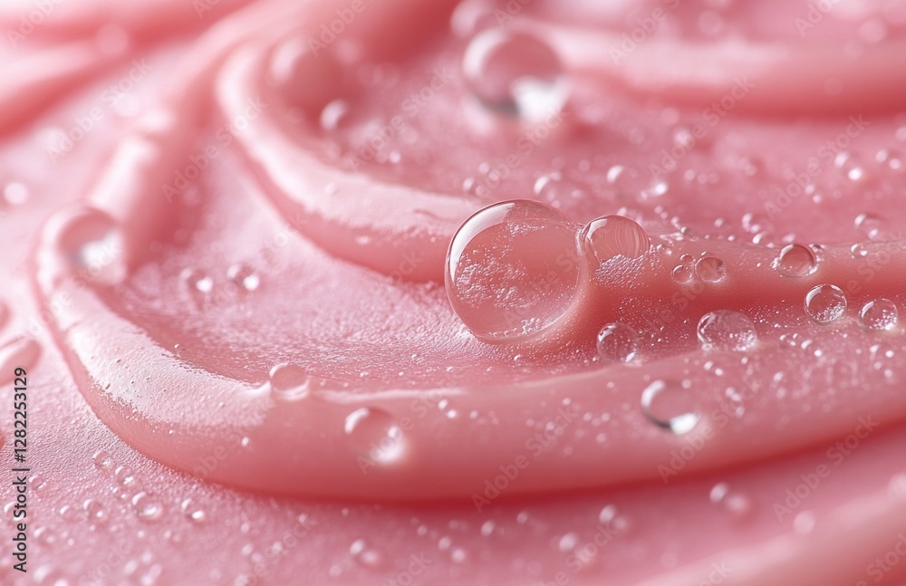Skin Texture with Water Droplets Hyper Realistic Close Up Serum Acne ...