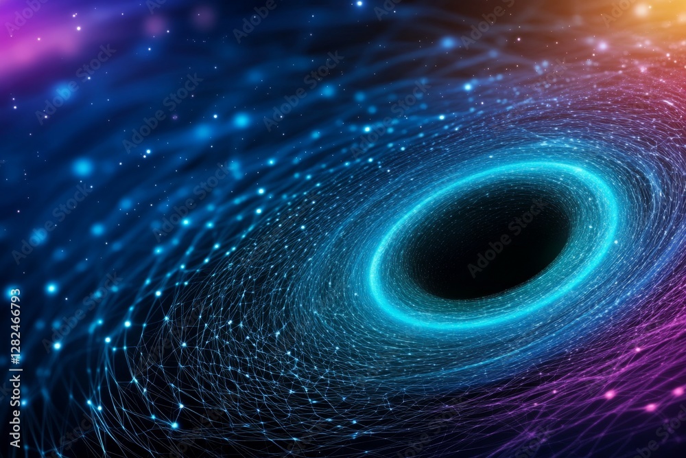 Science elements set concept Quantum Mechanics, formula, curvature of ...