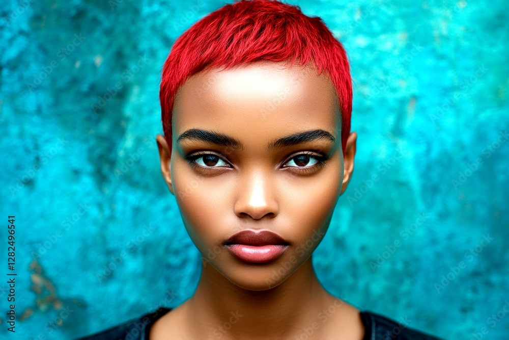 Commercial promotion concept art idea. Gorgeous calm black girl - for ...