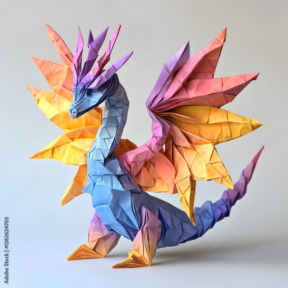 Origami Art Pieces for International Children's Day, Colorful Origami ...