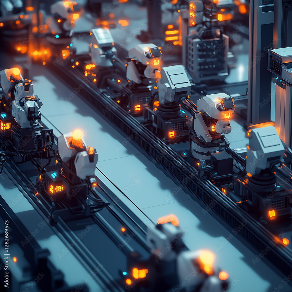 cyber-enhanced smart factory with fully automated robotic production ...