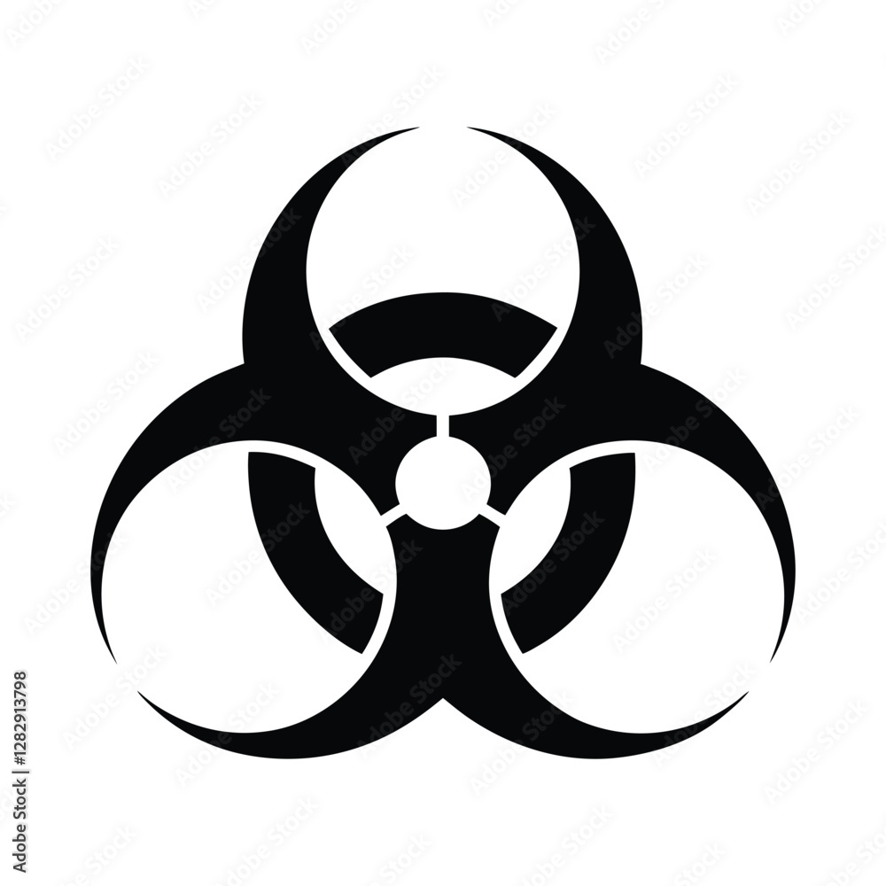 Danger hazard sign vector, caution symbol, safety warning label ...