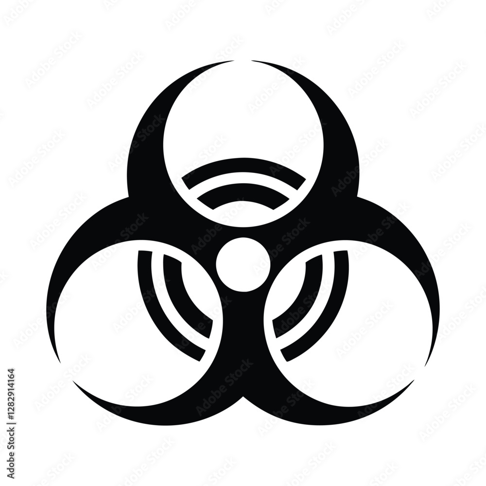 Hazard sign vector illustration, warning symbol, caution sign, safety ...