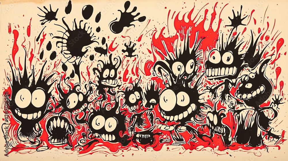 Rubber hose inkblot cartoons which emerged during the mid-1920s. heavy ...