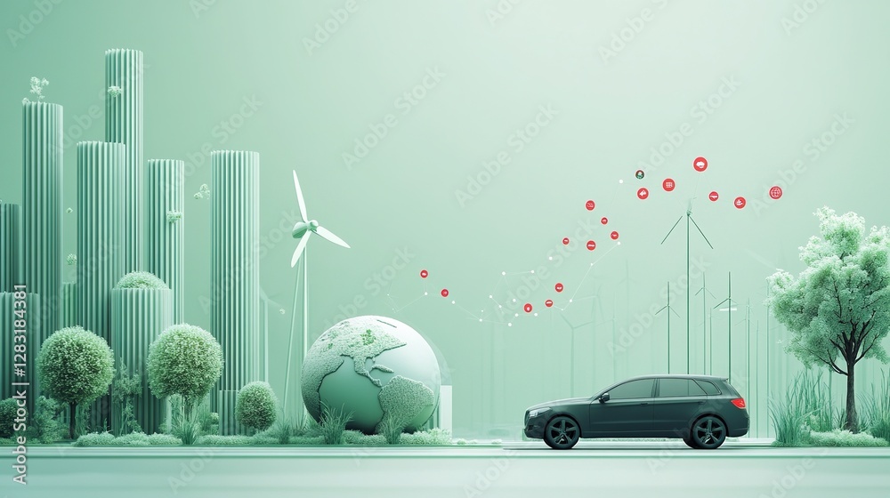 Low carbon lifestyle data visualization series: 3D histogram of carbon ...