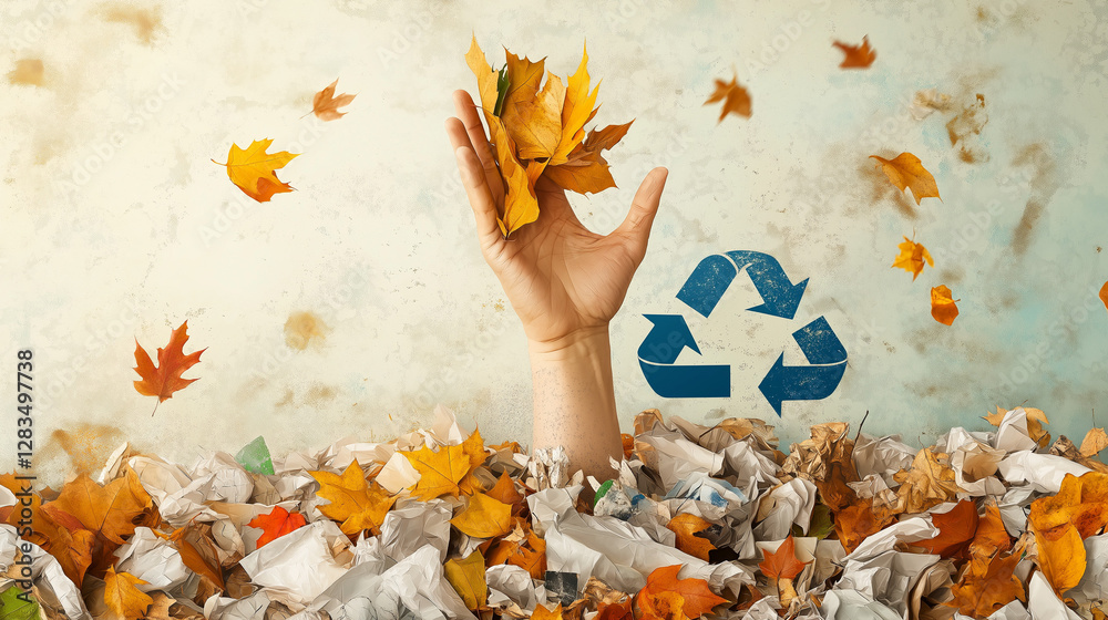 From Waste to Change : A Symbol of Recycling and Environmental Action ...