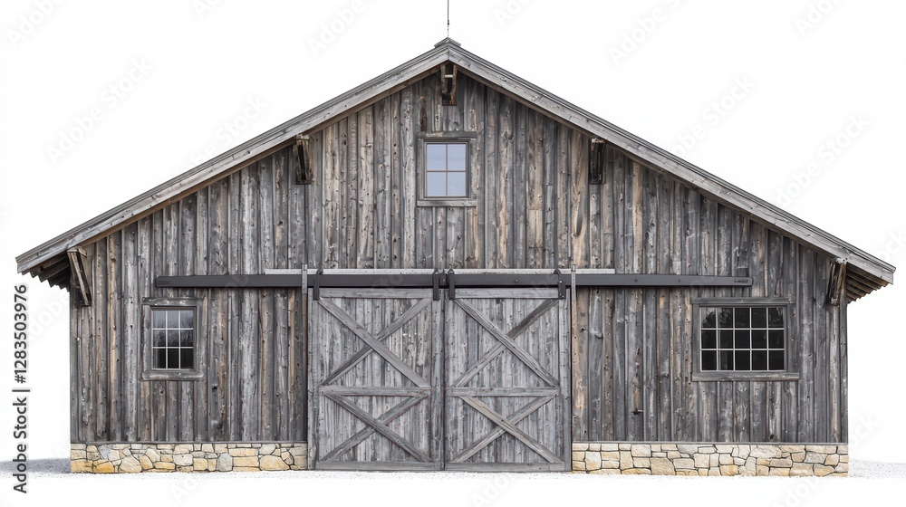 Foto de Stock Rustic Barnhouse Architecture: An iconic rustic barnhouse ...