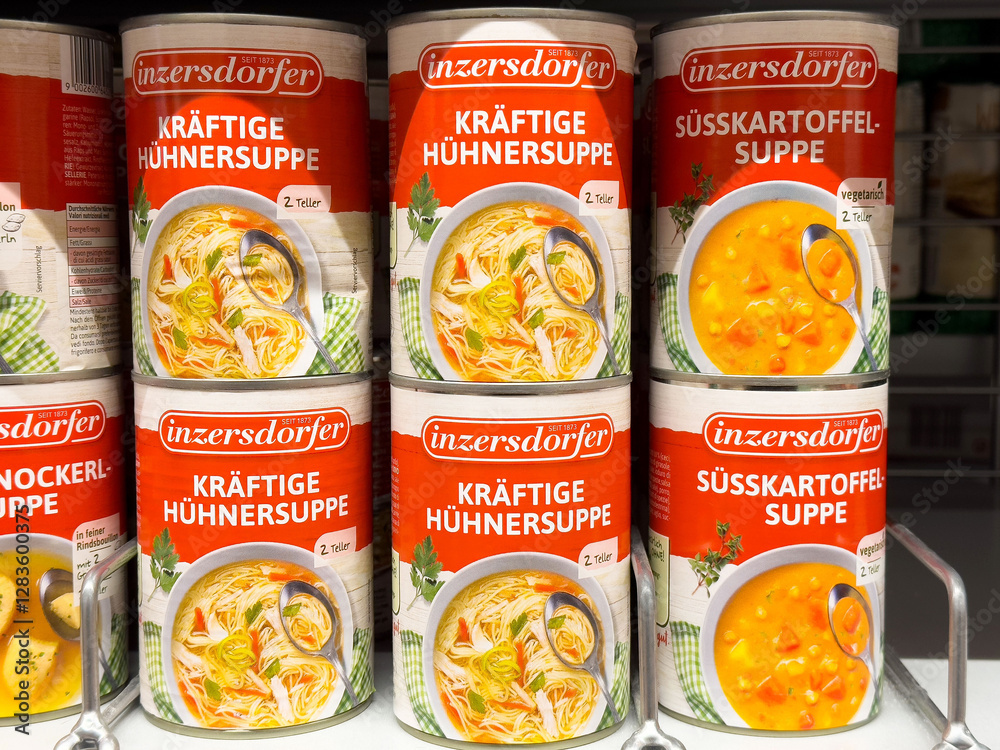 Inzersdorfer soups: canned chicken and sweet potato varieties on ...