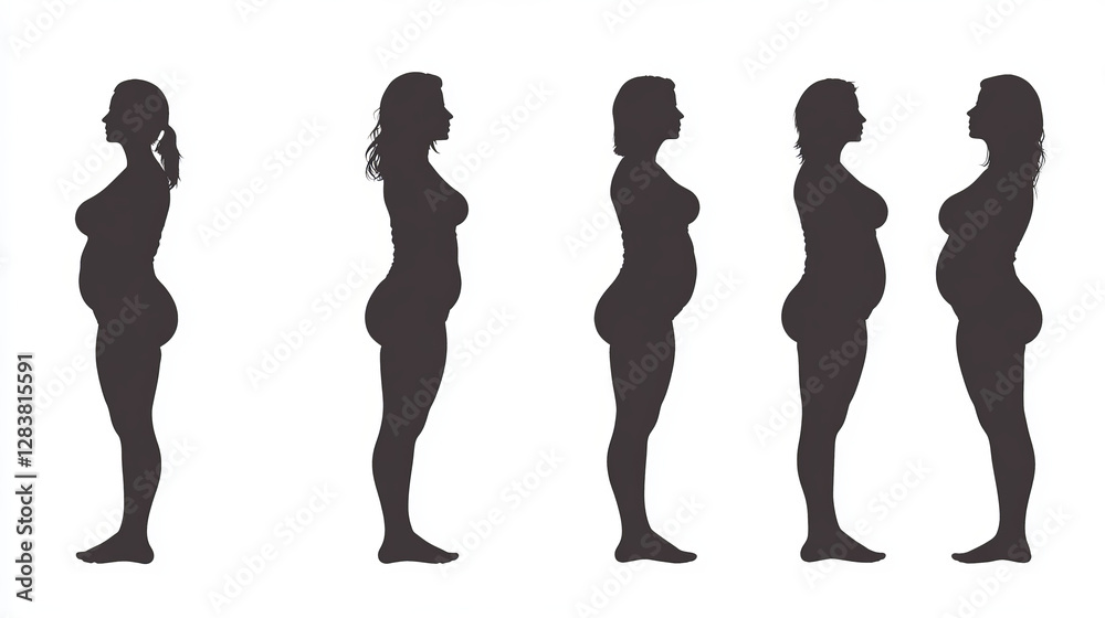 Bmi, body mass index isometric landing page. Women weigh near obese ...
