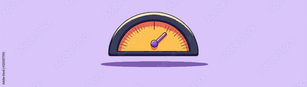 Speedometer Gauge Half Circle Dial Performance Meter Cartoon ...