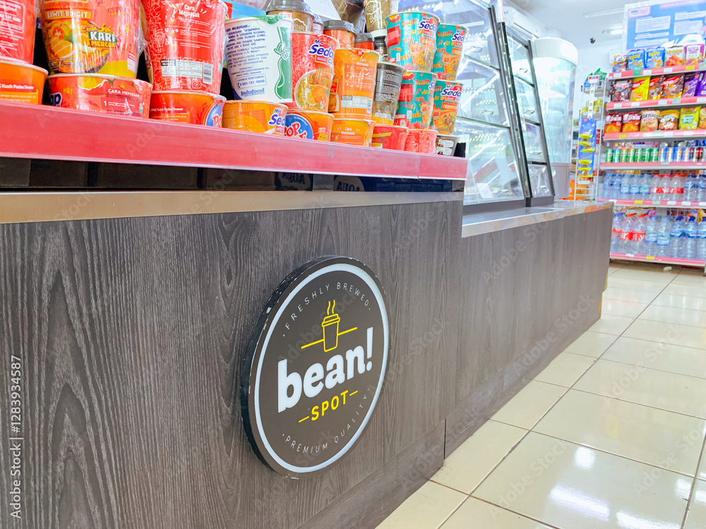 Bean Spot signature of Alfamart convenience store in Indonesia. South ...