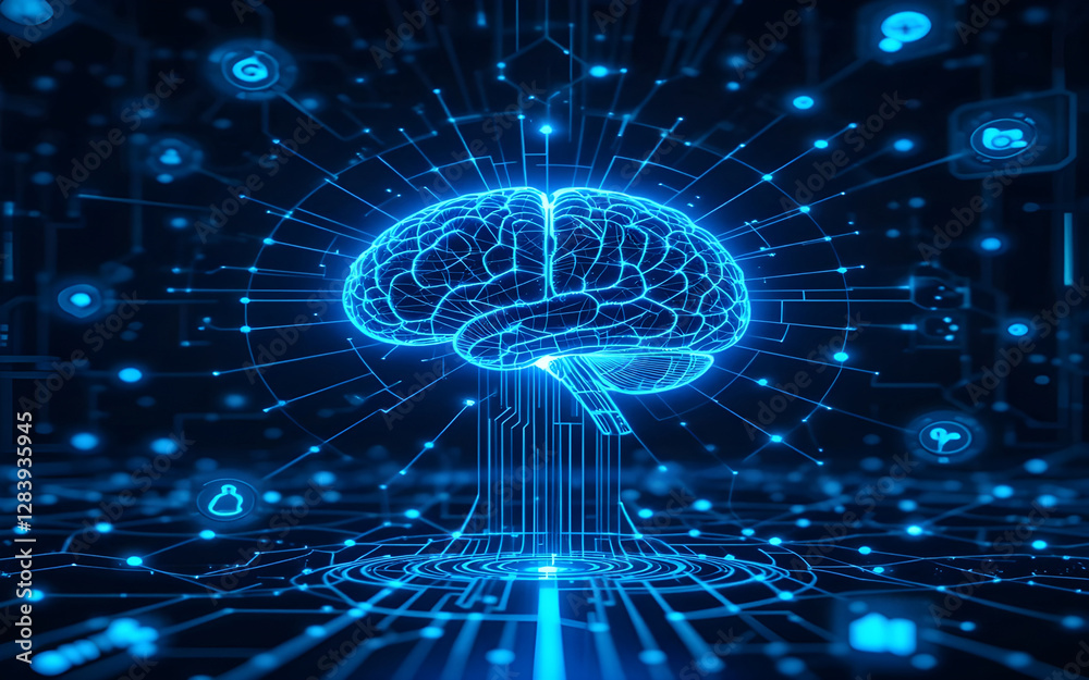 human brain control AI agent and generative artificial intelligence ...