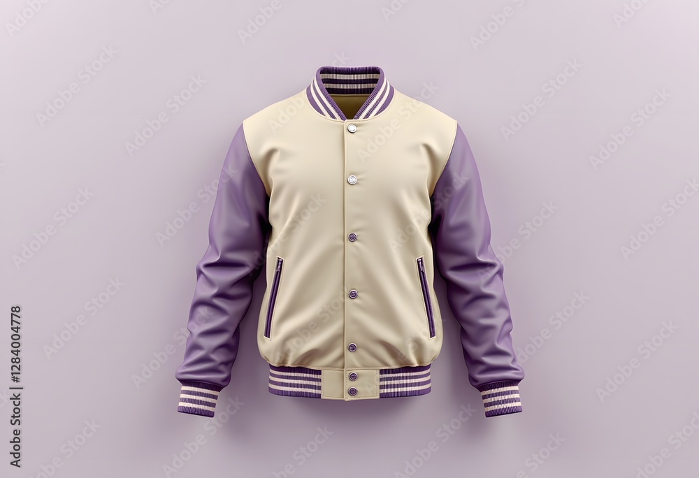 varsity jacket bundle mockup, front and back view, isolated on white ...