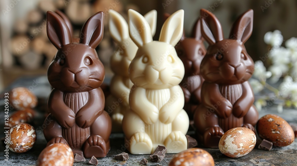 These rabbit-shaped chocolates for Easter celebration are truly ...