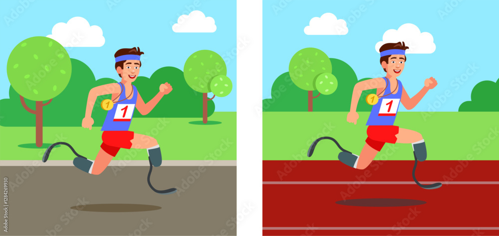 Strength of spirit: athlete with prosthetic legs crosses the finish ...