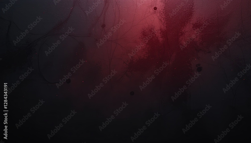 Eerie red shadows abandoned space digital art dark atmosphere close-up ...
