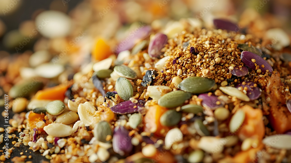 Roasted vegetable medley with toasted seeds and nutritional yeast ...
