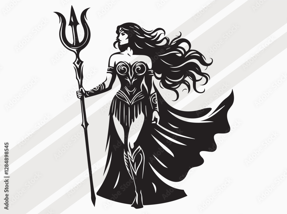 Griffin Silhouette Black Color Mythical Winged Beast Vector Art and ...