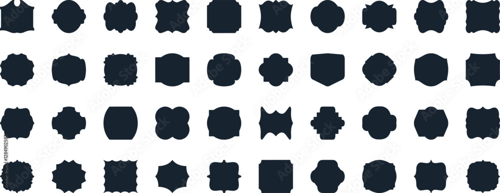 frame, border, wavy, wave, scallop, squiggle, edge, rectangle, vector ...