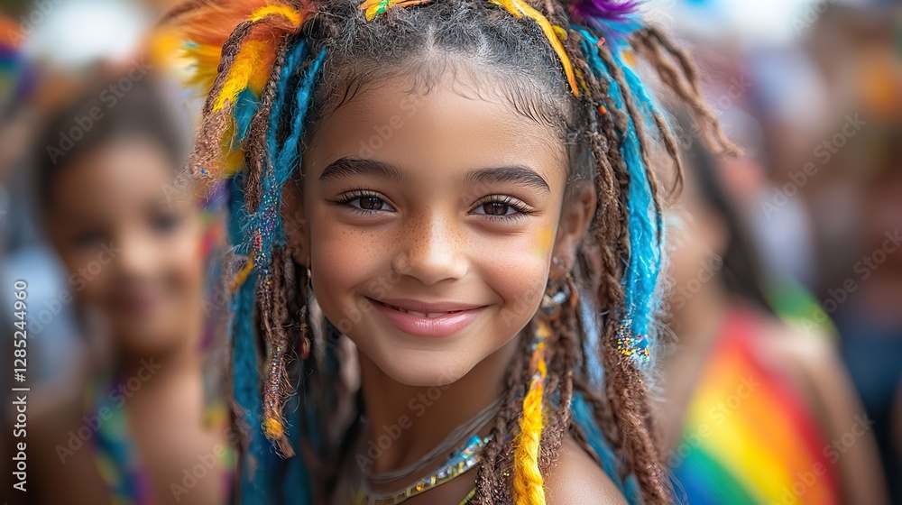 A family celebrates Pride together, demonstrating love and acceptance ...