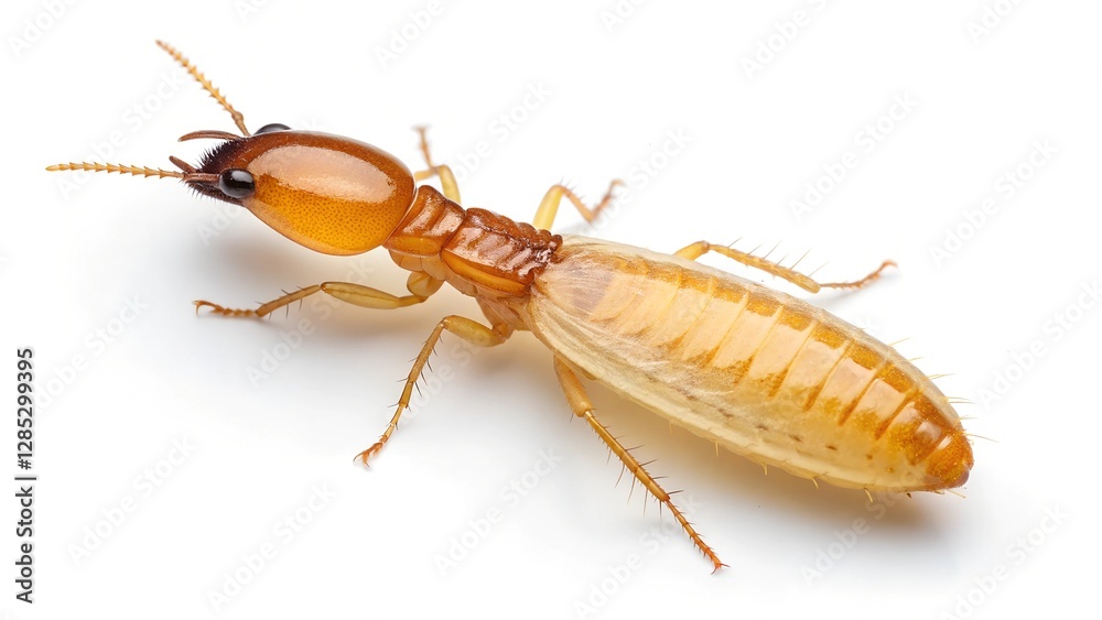 Termite Close-up: This image is a detailed, high-angle shot that ...