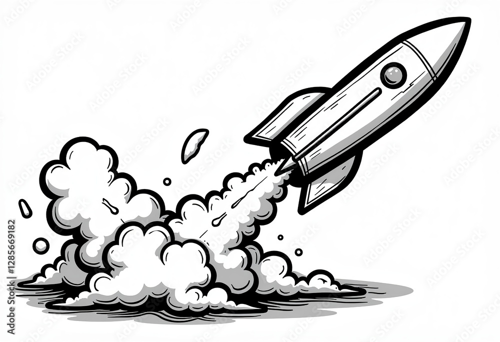 Engage kids with this cute cartoon drawing of a character firing a ...