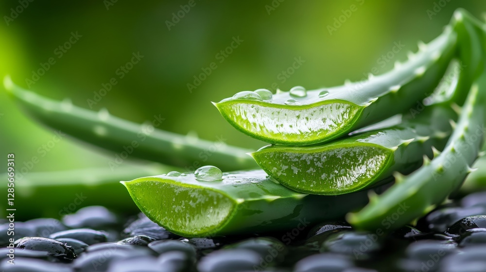 Aloe vera is a plant known for its medicinal qualities. It's commonly ...
