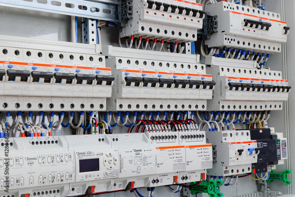 Electrical panel for organizing the power supply of a house or ...