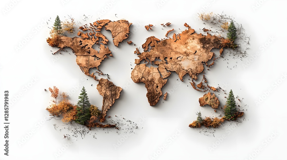 Detailed infographic displaying a color coded world map highlighting ...