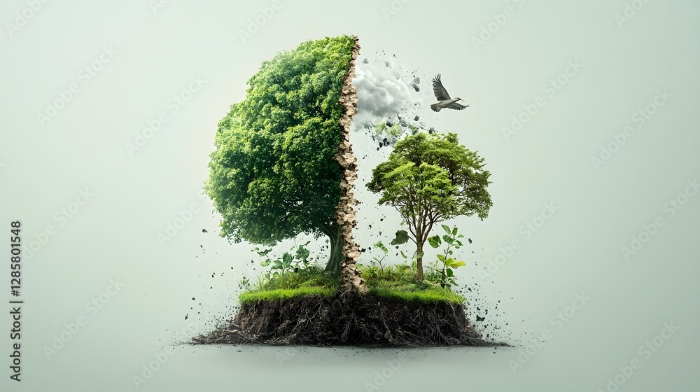 Infographic Visualizing the Imbalance Between Global Reforestation ...