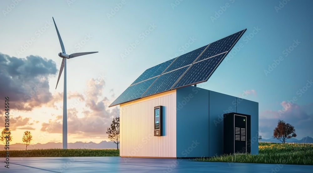 Eco-Friendly Home Powered by Renewable Energy: A modern, sustainable ...