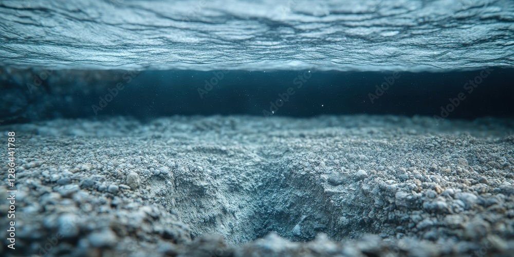 Subsurface water movement illustrating hydrological flow through ...