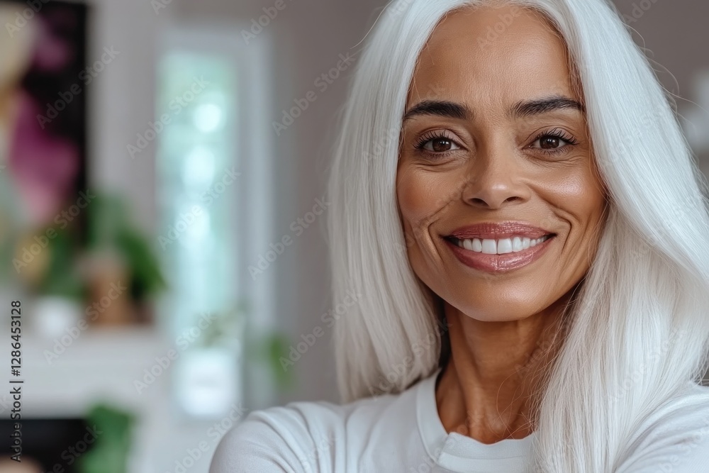 Empowering Portraits Celebrate Senior Black Woman Smiling with Arms ...