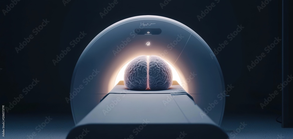 Self-learning AI medical robot analyzing CT scans and MRI images ...