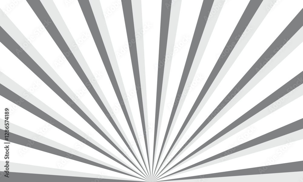 Dynamic Radial Burst Background with Monochrome Sunburst Rays Creating a Striking Visual Effect ...