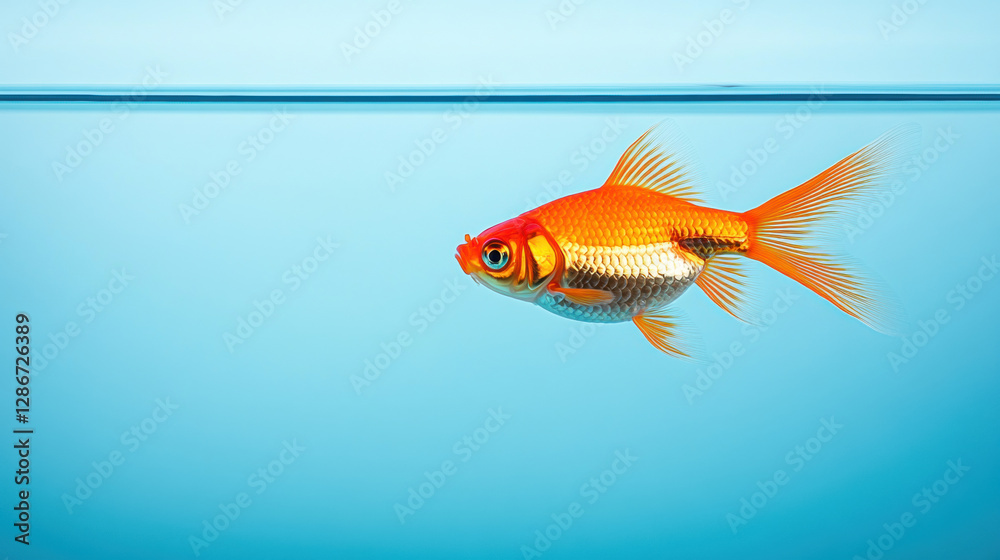 Anatomy, A detailed high-fidelity cross-section image of a goldfish's ...