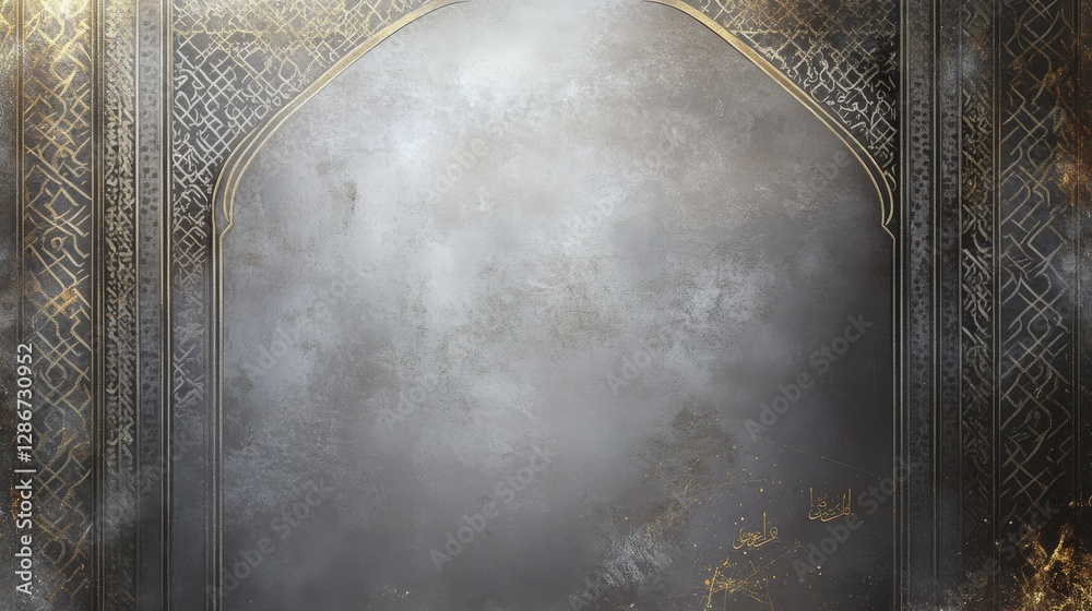 Elegant Islamic Architecture Background with Intricate Patterns and ...