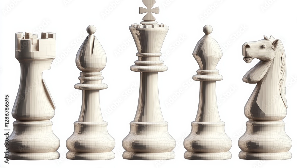 A low poly design featuring modern triangulation is showcased with dark ...