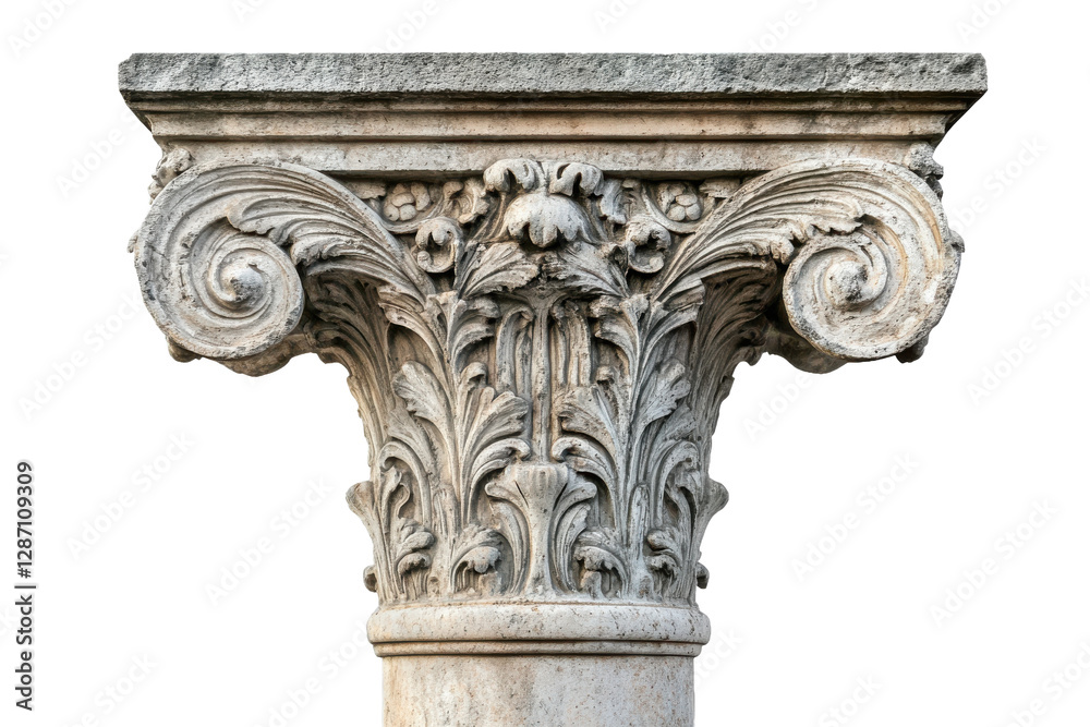 Ionic columns image, detailing architectural features and historical significance. Stock Photo ...