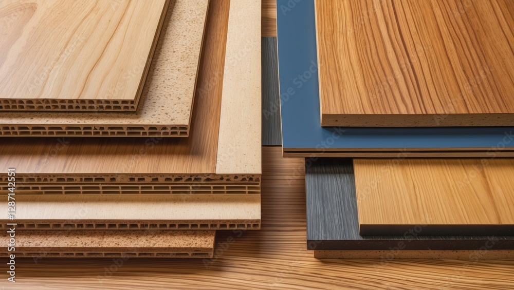 Variety of MDF and particle board panels showcasing different ...