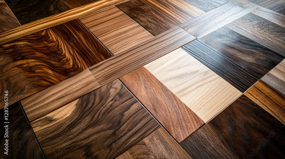 Walnut wood texture with cathedral grain pattern for interior design ...