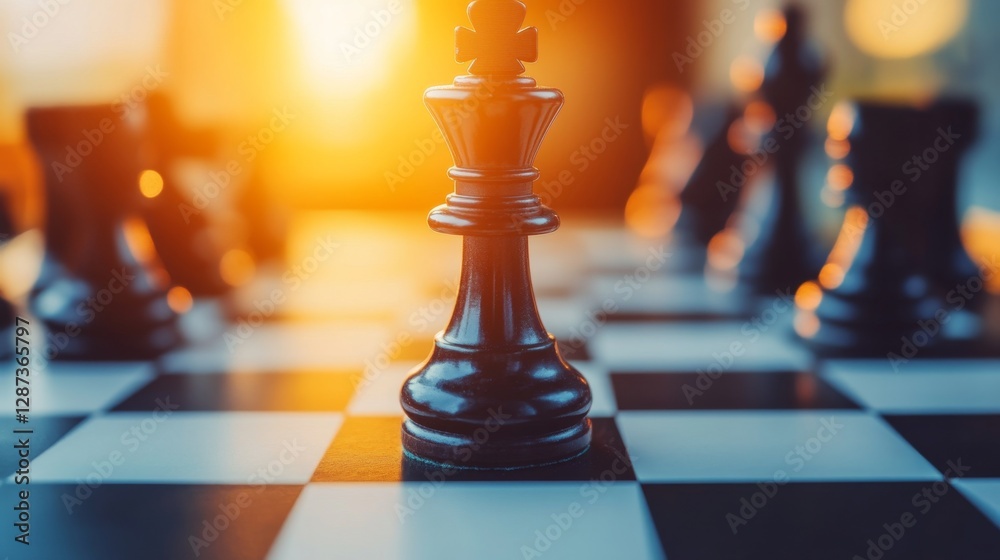 Strategic trading moves chessboard arena visual concept competitive ...