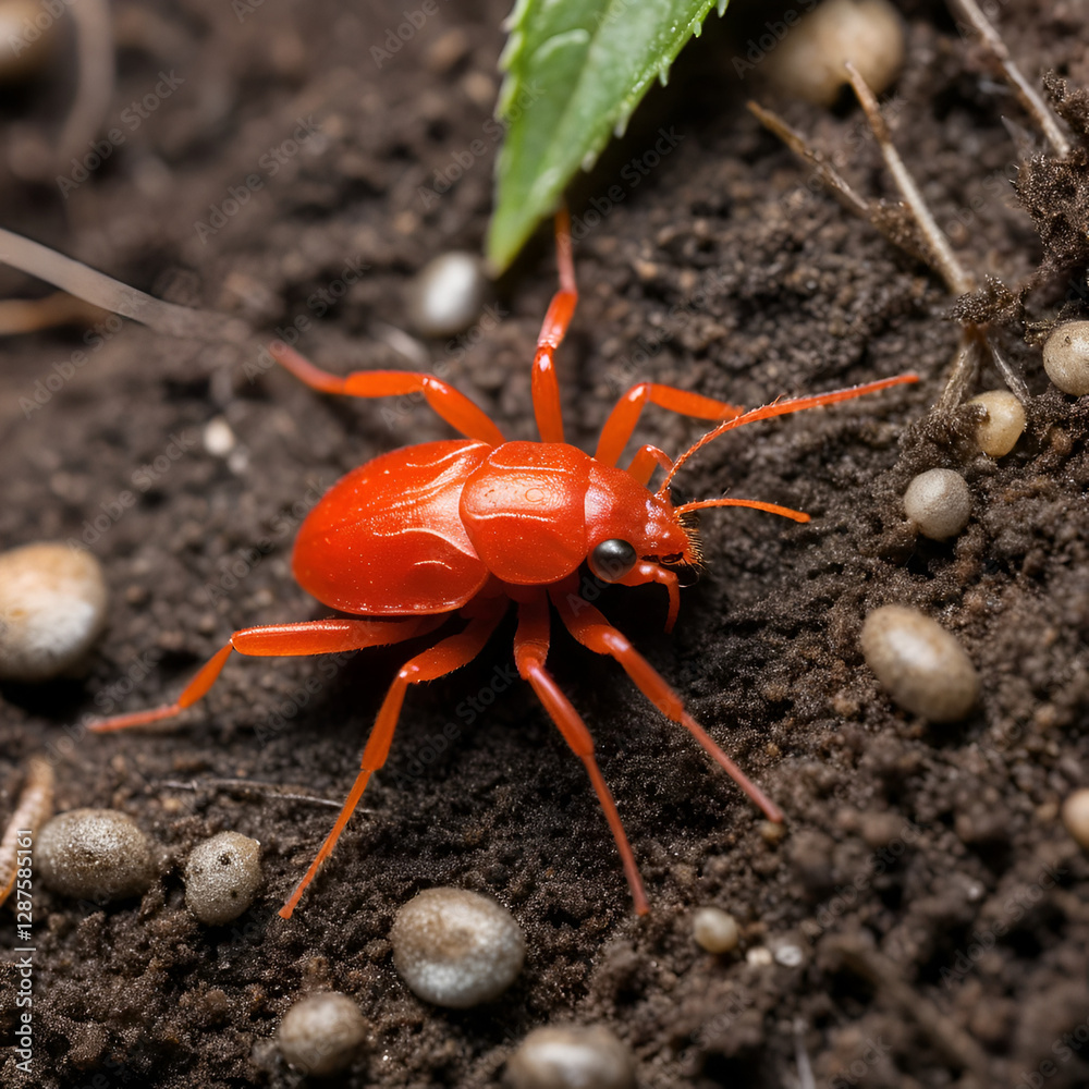 Trombidiidae, known as red velvet mites, true velvet mites, or rain ...