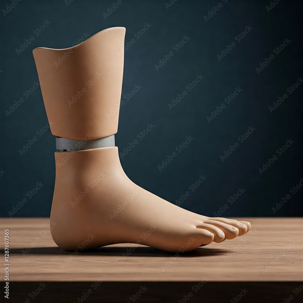 Prosthetic Leg, Unused prosthetic limb on a table, prosthetic, limb ...