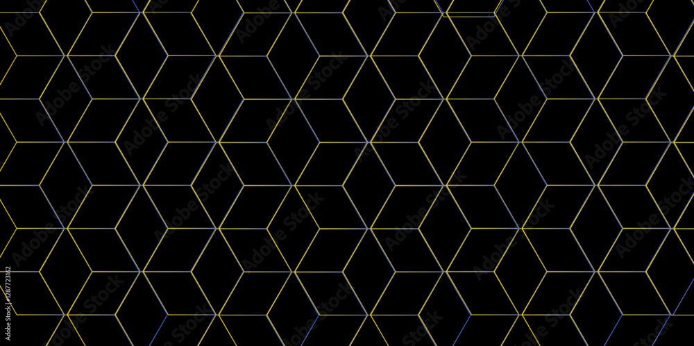 Abstract technology background with hexagons. modern geometric hexagon ...