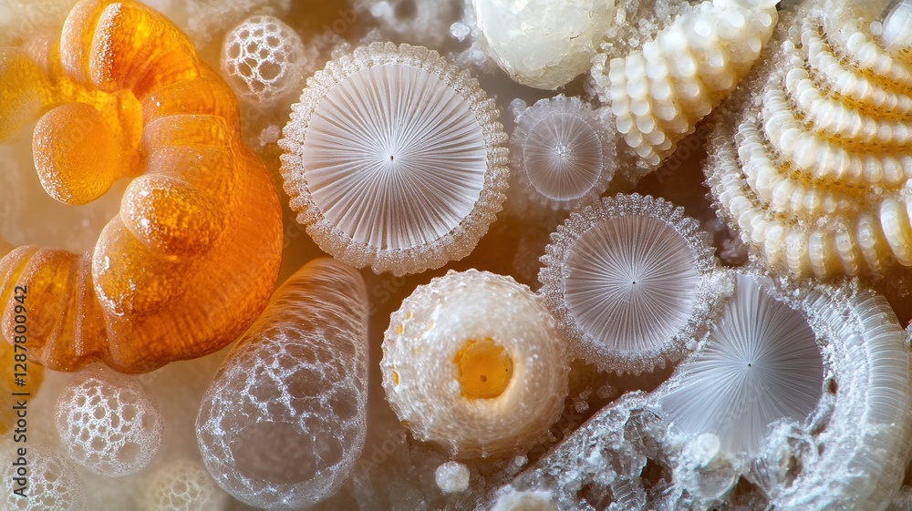 When observed under a microscope, the sand transforms into an awe ...