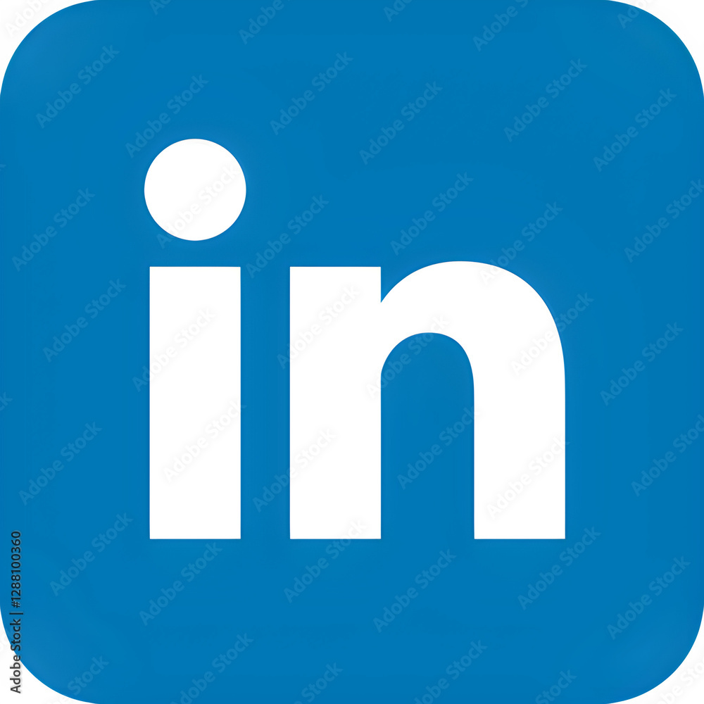 LinkedIn icon on button, linkedin transparent background png icon ...